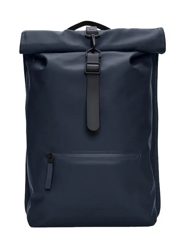 Rains Rolltop Waterproof Rucksack - Navy