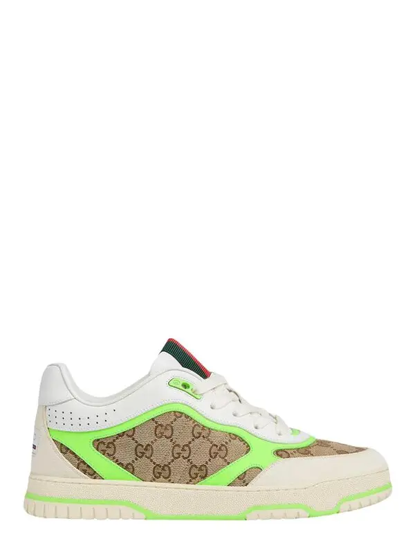 Gucci Re-web Gg Canvas Sneakers - Brown