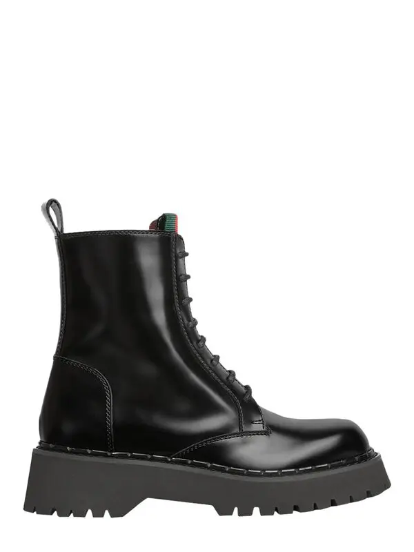 Gucci Web Ankle Boot - Black