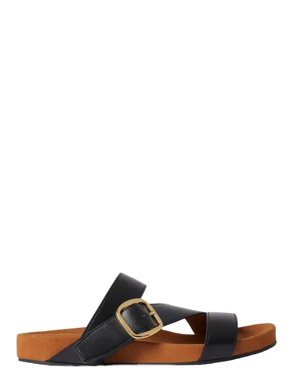 Stella McCartney Gaia Backless Buckle Sandals - Black