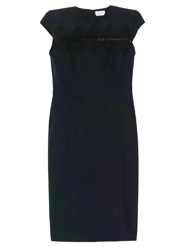 Alexander McQueen Tailored Pencil Midi Dress - Blue
