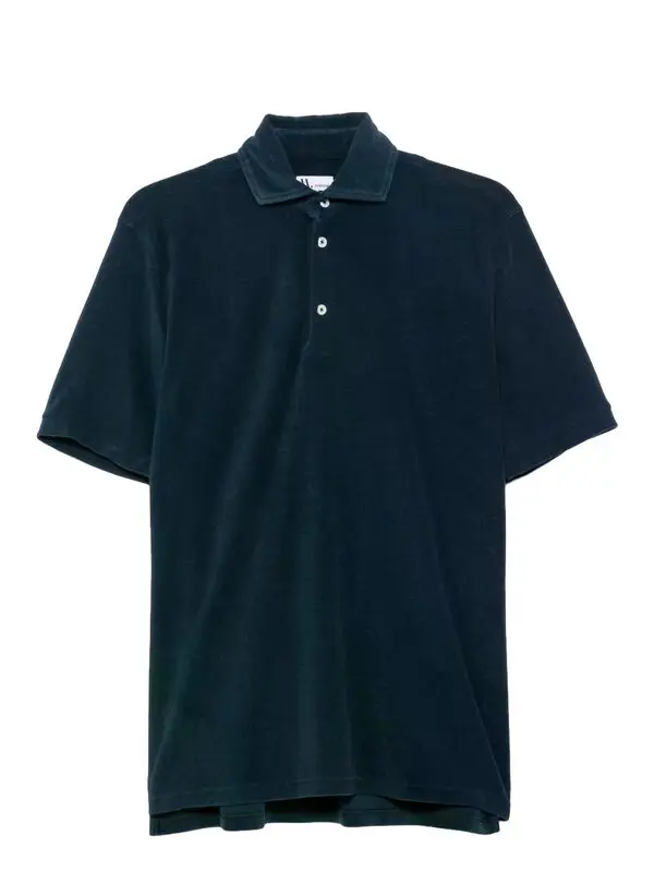 DOPPIAA Terry-cloth Polo Shirt - Blue