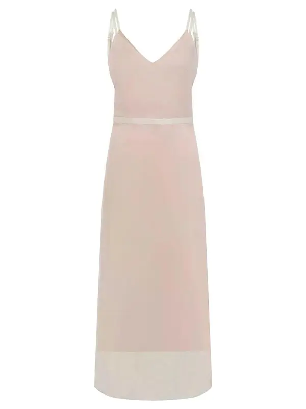 Carven Open-back Silk Dress - Pink