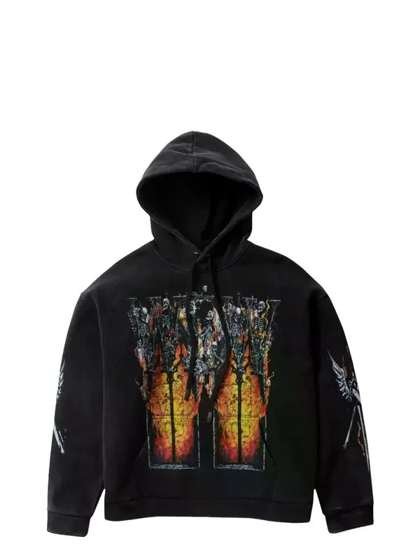 WHO DECIDES WAR BY EV BRAVADO Ember Chapel Hoodie - Black