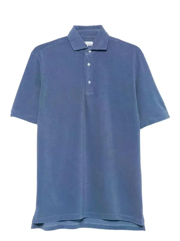 DOPPIAA Terry-cloth Polo Shirt - Blue