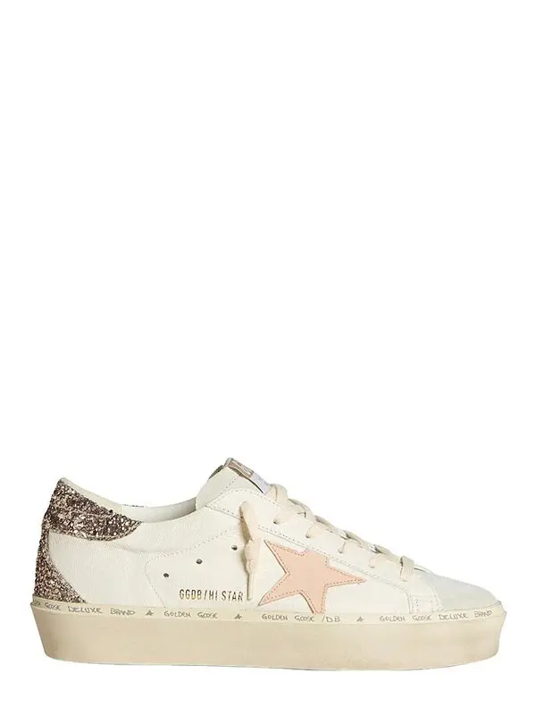 GOLDEN GOOSE Hi Star Lace Up Sneakers - White/ice/moonlight/cinder