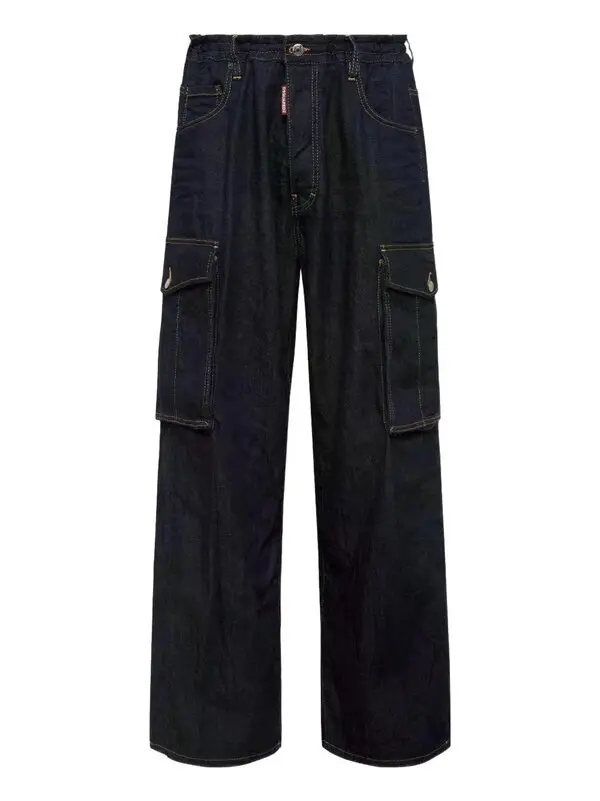 Dsquared2 Straight-leg Cargo Jeans - Blue
