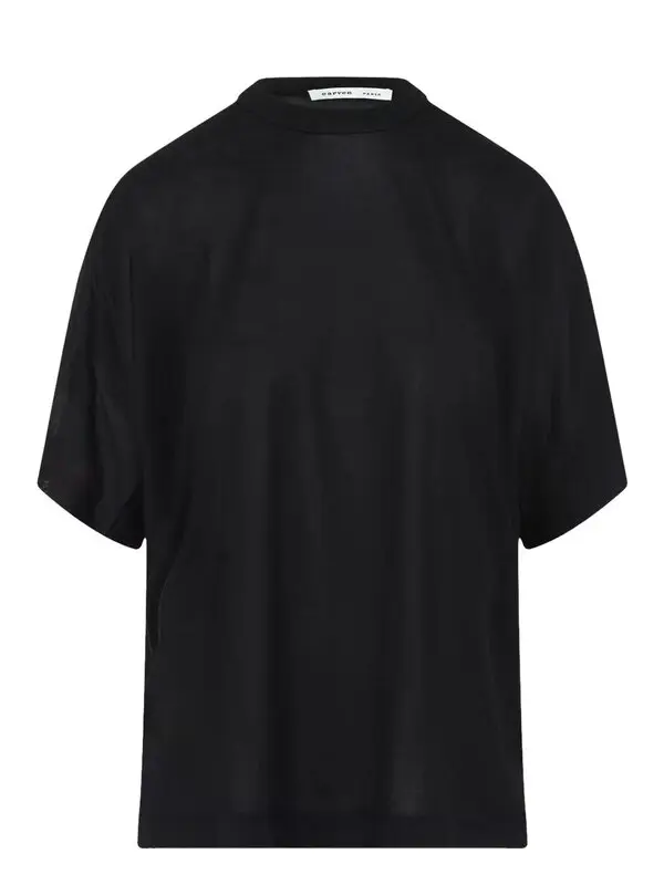 Carven Silk T-shirt - Black
