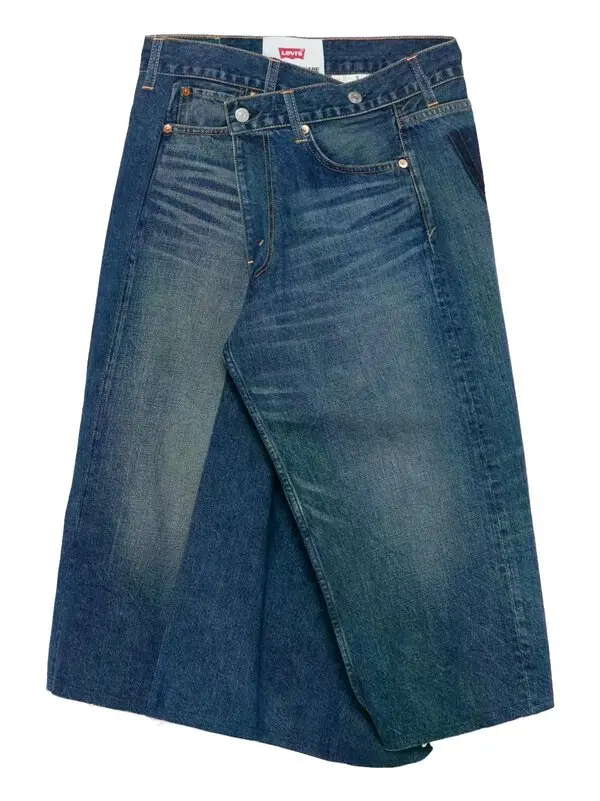 Junya Watanabe X Levi's Denim Midi Skirt - Blue