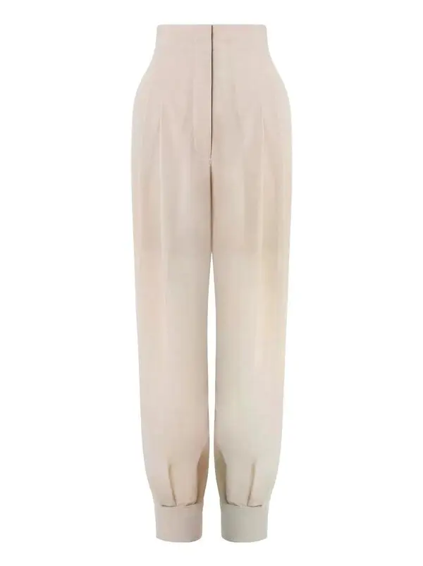 Philosophy Di Lorenzo Serafini Pleated Carrot Trousers - Neutrals