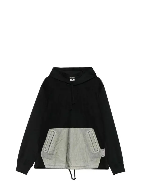 Comme Des Garçons Paneled Hoodie - Black