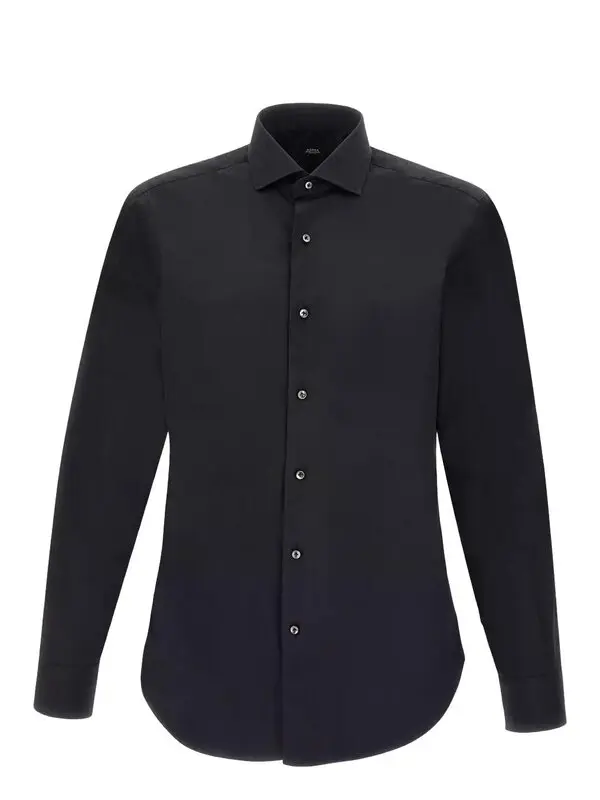 BARBA NAPOLI Long Sleeve Shirt - Black
