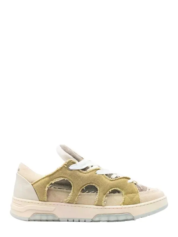 SANTHA Triple-canvas Sneakers - Neutrals