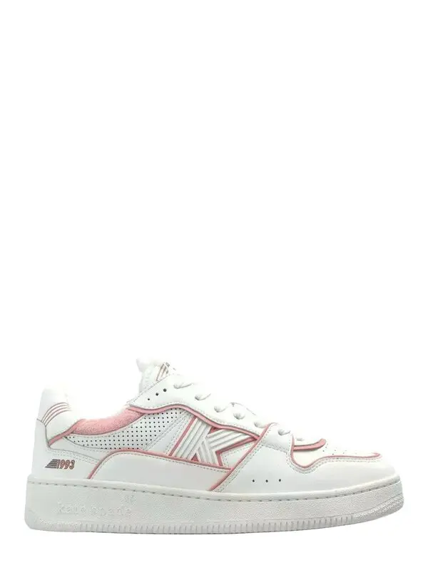 Kate Spade New York Leather Low Top Sneakers - White