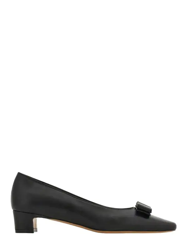 FERRAGAMO 30mm Iconic Bow Pumps - Black