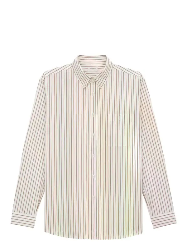 Saint Laurent Striped Shirt - White