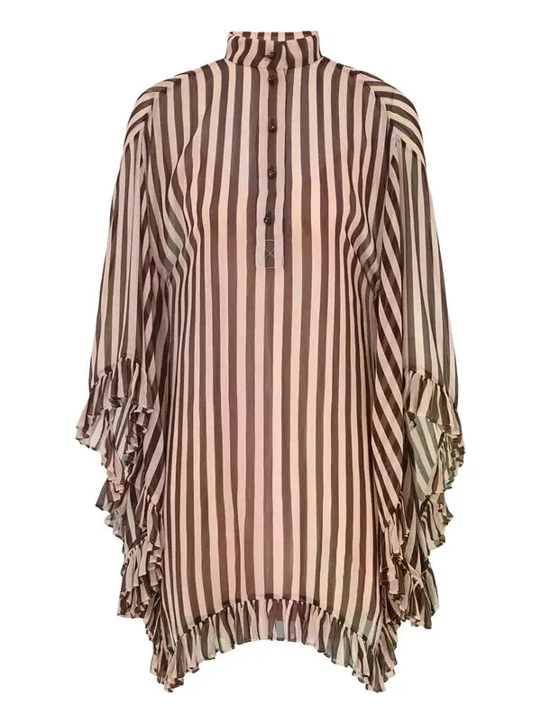 Zimmermann Balance Tunic Top - Brown
