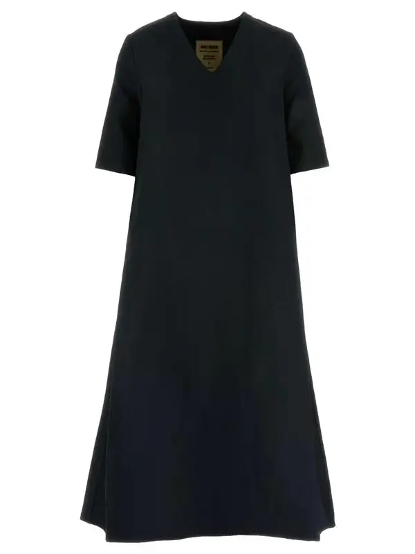 UMA WANG Flared Midi Dress - Black