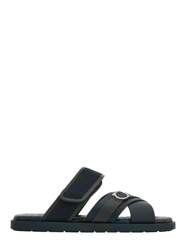 FERRAGAMO Gancini Sandals - Black