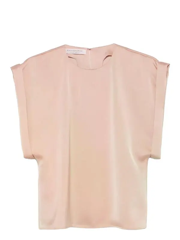 Philosophy Di Lorenzo Serafini Satin Blouse - Neutrals