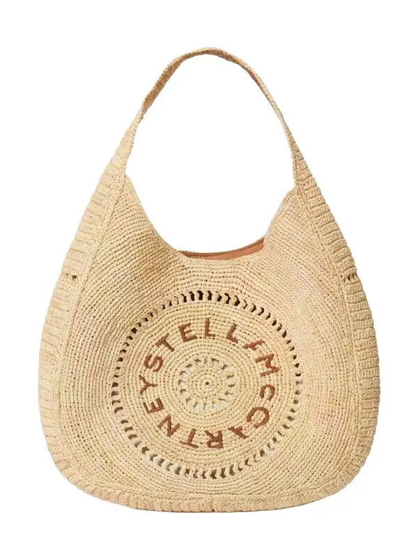 Stella McCartney Logo-embroidered Tote Bag - Neutrals