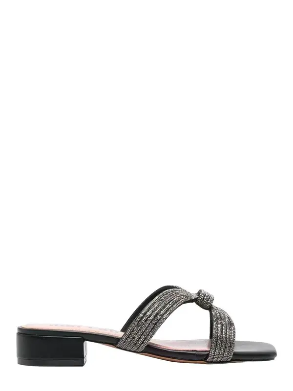 BIBI LOU Sloan Flat Sandals - Black