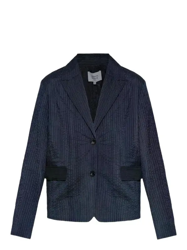 Maison Kitsuné Single-breasted Jacket - Blue