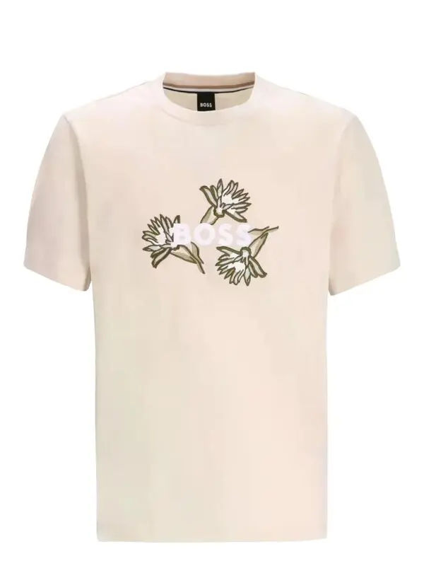 BOSS Crew-neck T-shirt - Neutrals