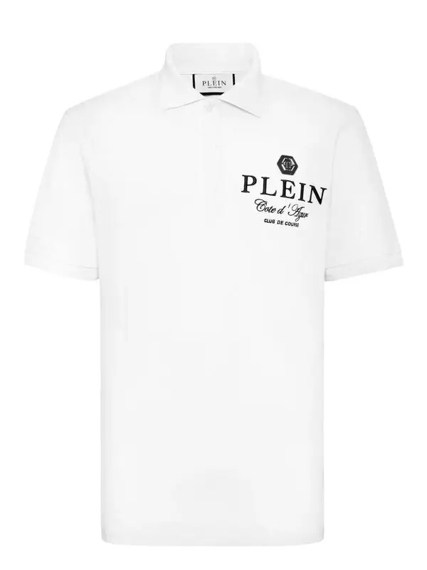 Philipp Plein Ss Club The Course Polo Shirt - White