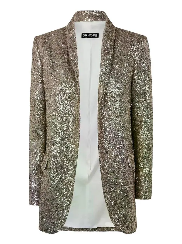 DRHOPE Sequin-embellished Blazer - Gold