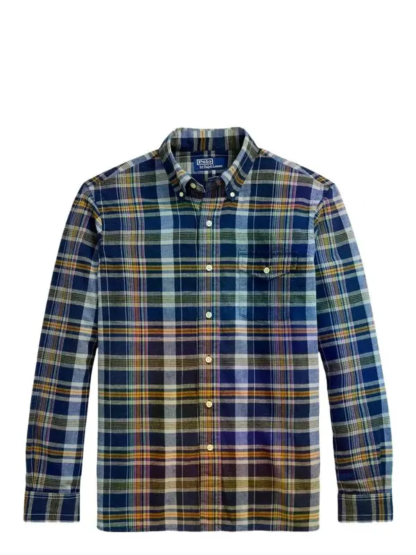 Polo Ralph Lauren Madras-check Cotton Shirt - Blue