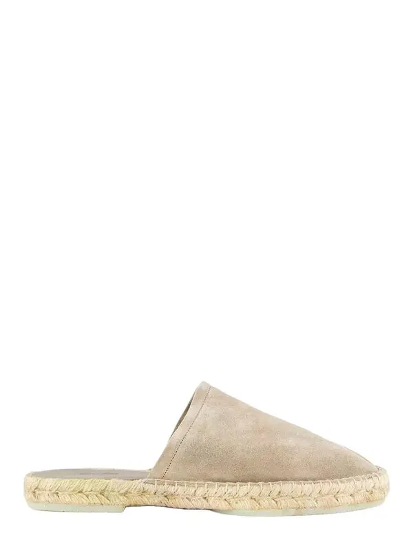 AURELIEN Suede Slippers - Neutrals