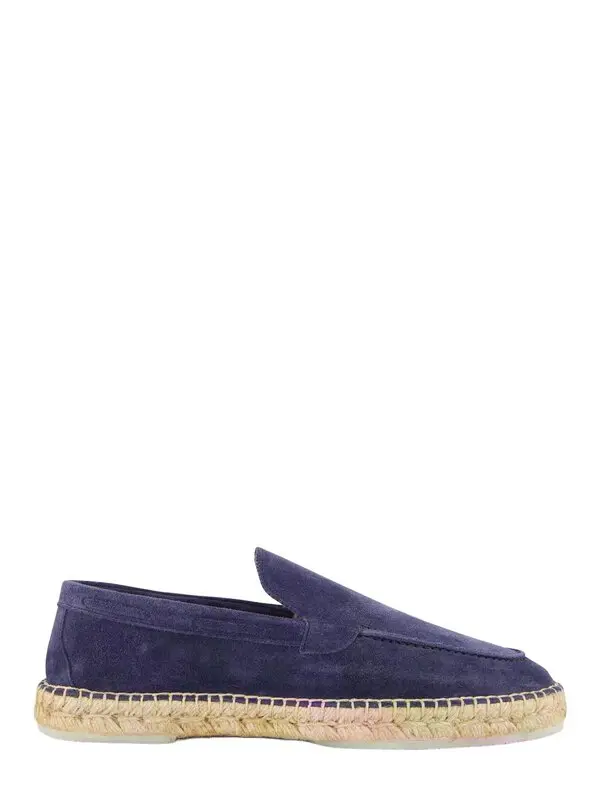 AURELIEN Beachside Suede Espadrille Loafers - Blue