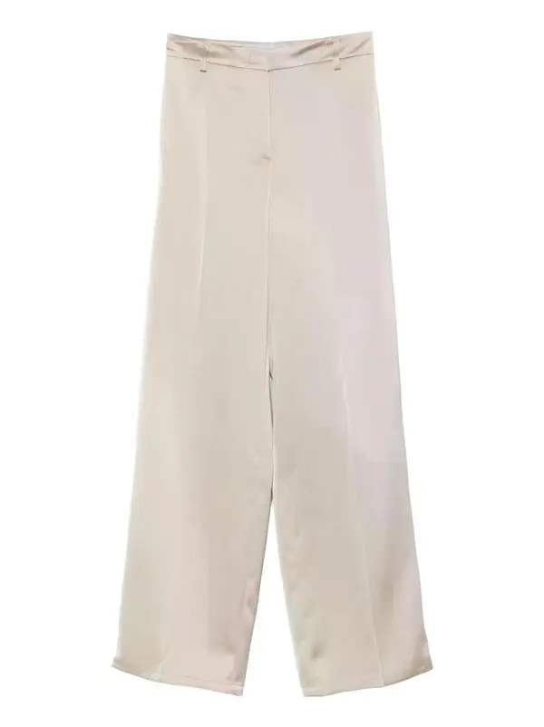 BLANCA VITA Satin Trousers - Grey