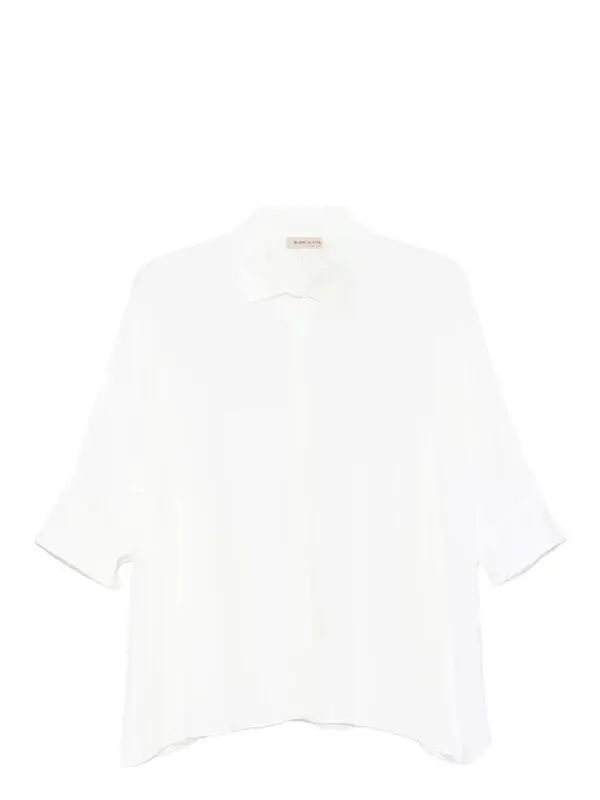 BLANCA VITA Batwing-sleeves Shirt - White