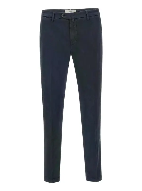BRIGLIA 1949 Cotton Trousers - Blue