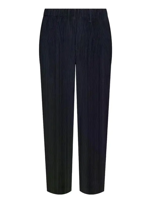 Issey Miyake Pleated Straight-leg Trousers - Blue