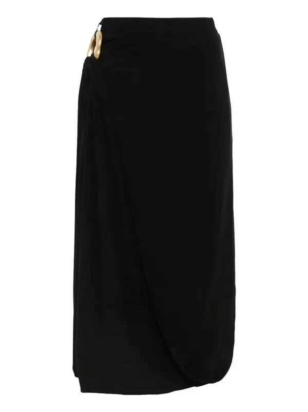 Cult Gaia Sola Midi Skirt - Black