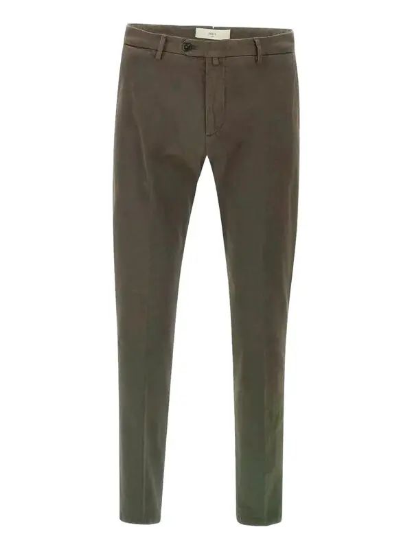 BRIGLIA 1949 Cotton Trousers - Brown