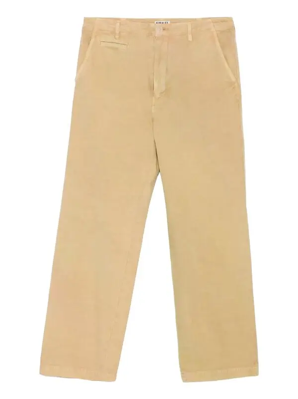 Auralee Dyed Gabardine Trousers - Neutrals