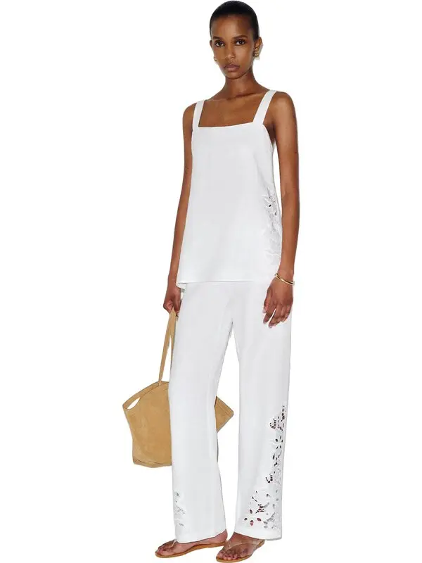 REFORMATION Kristen Linen Two Piece Set - Ivory