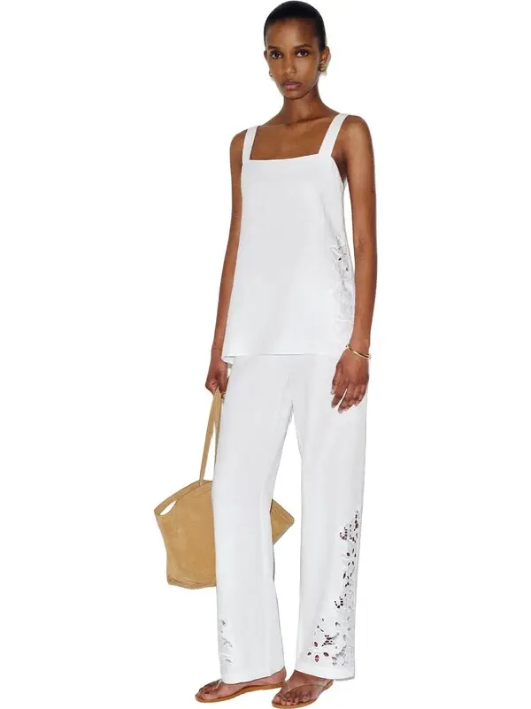 REFORMATION Kristen Linen Two Piece Set - Ivory
