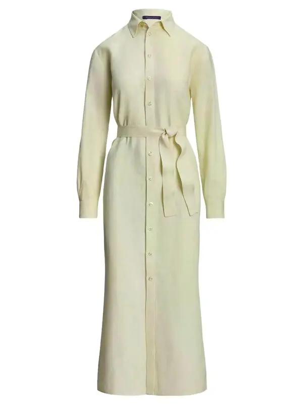 Ralph Lauren Belted Shirt Dress - Neutrals