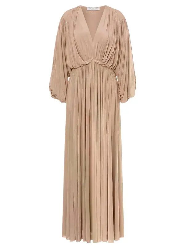 Philosophy Di Lorenzo Serafini V-neck Long Dress - Neutrals