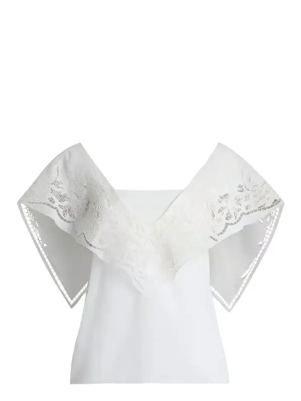 Ralph Lauren Lace-detail Top - White