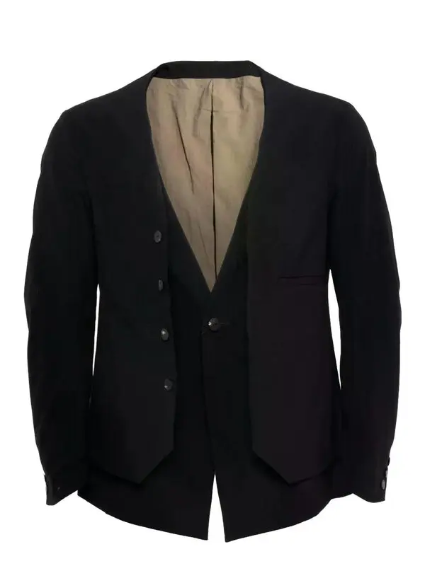 DEVOA Wool Blazer - Black