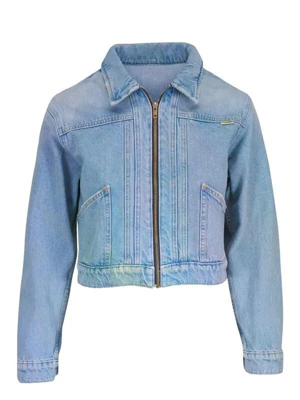 MOTHER Zip-up Denim Jacket - Blue