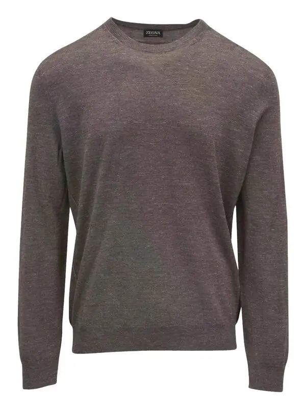 Zegna Silk-blend Jumper - Brown