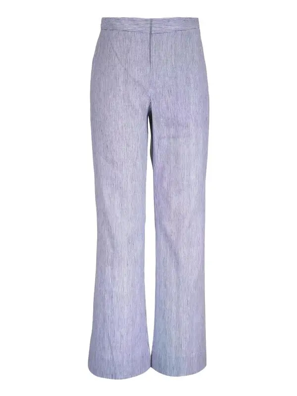 Vince Striped Flared Trousers - Blue
