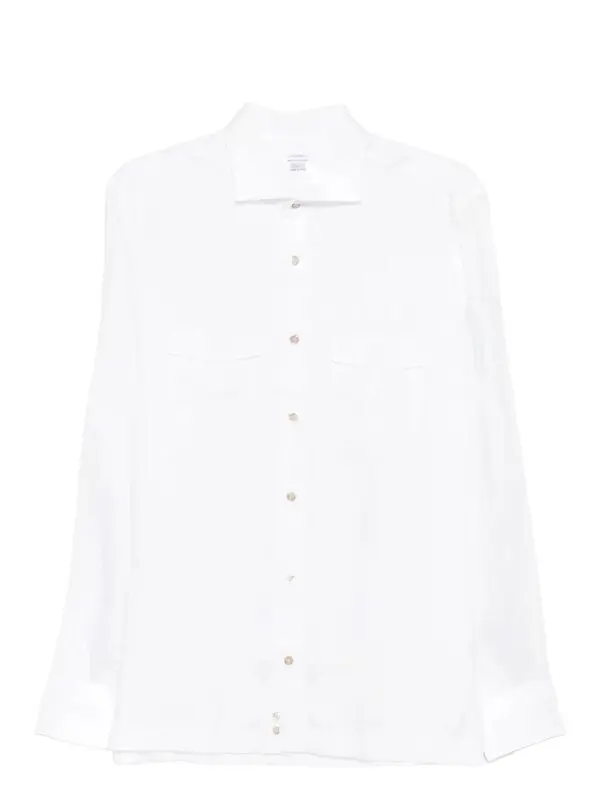 MAZZARELLI Linen Shirt - White
